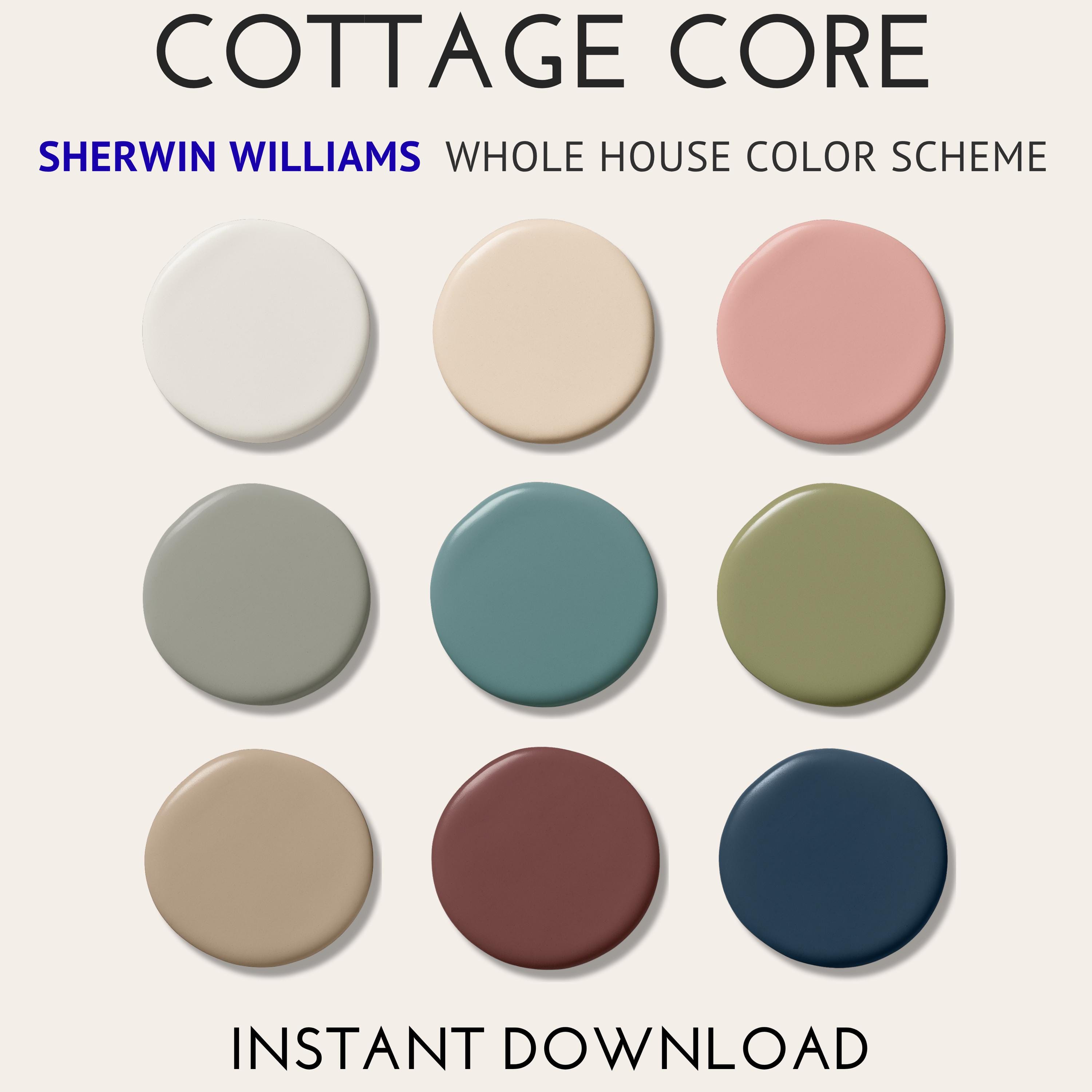 Sherwin Williams Cottage Core Paint Palette | Natural Home Interior ...