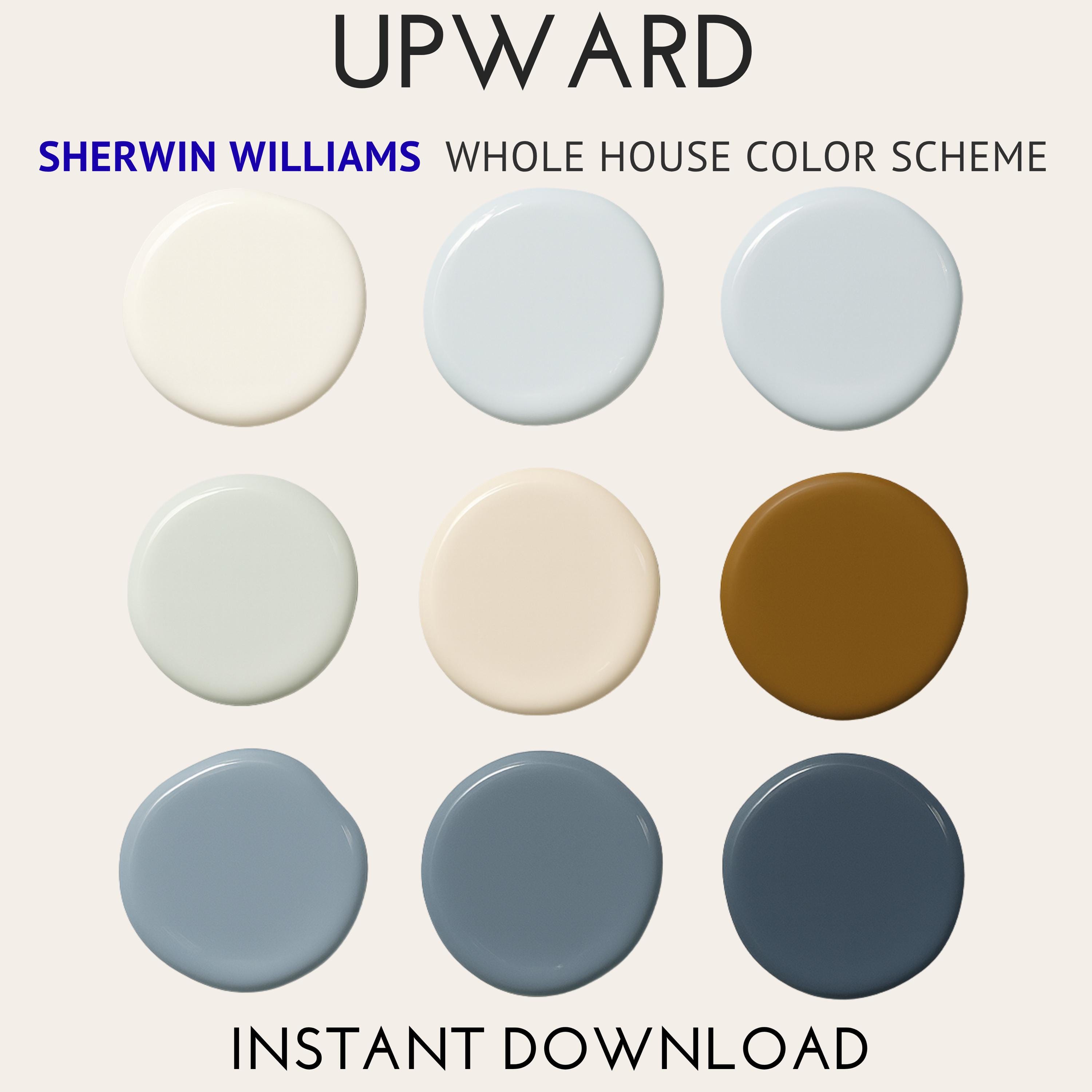 Sherwin-williams Upward 2025 Color Palette: Coastal Farmhouse Interior ...