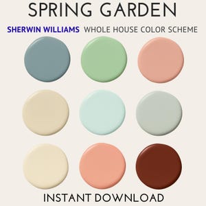 Spring Garden Palette – Sherwin-williams Pastel Harmony | Whole-house ...