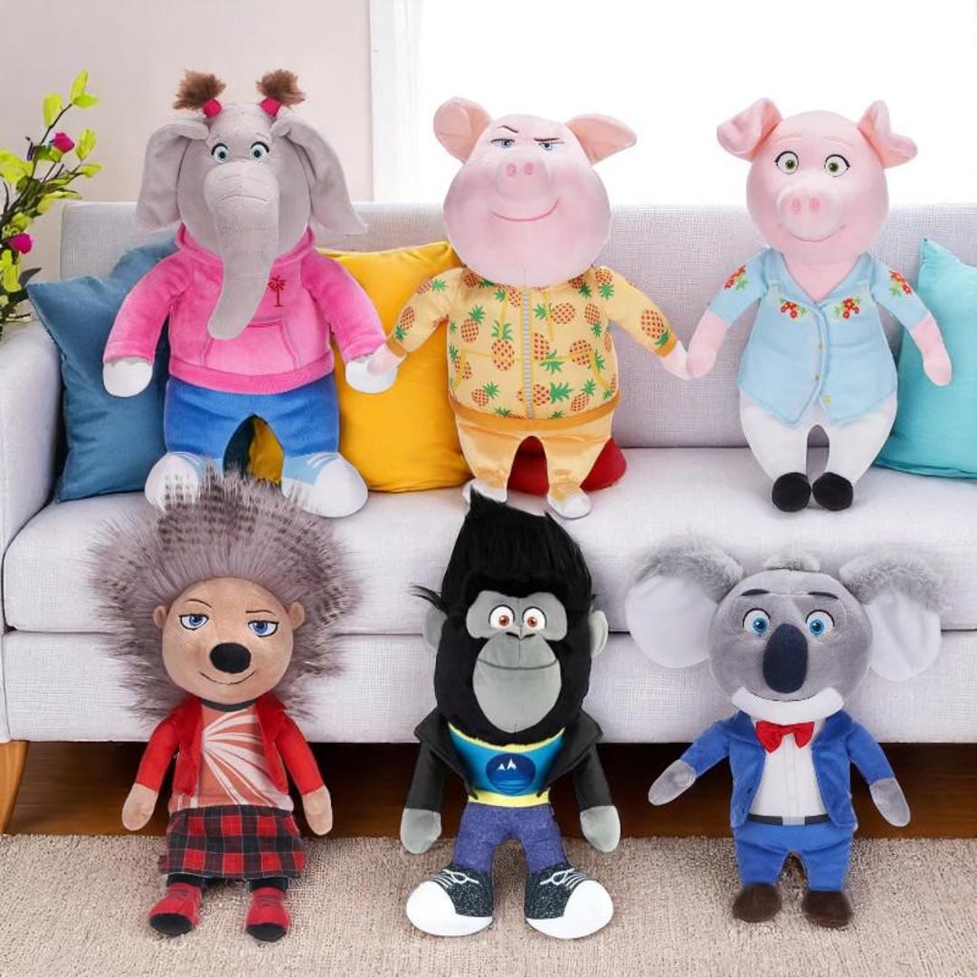 12 Inches SING 2 Plush Toy Johnny Rosita Meena Bu Ster Anime Plushies ...