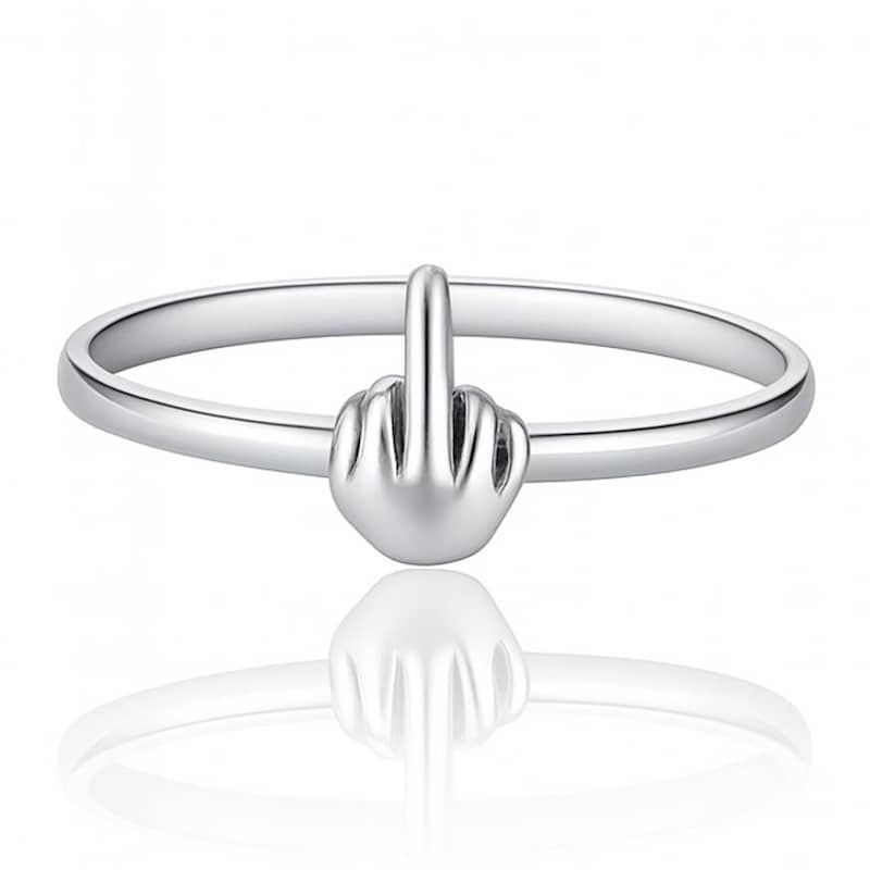 Middle Finger Rings for Women - Etsy