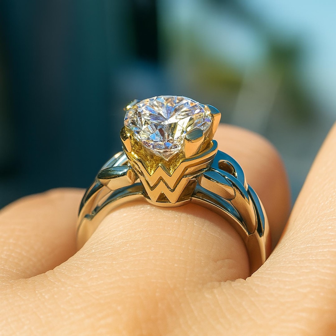 Super Hero Inspired Engagement Ring • Superhero Jewelry for Her ...