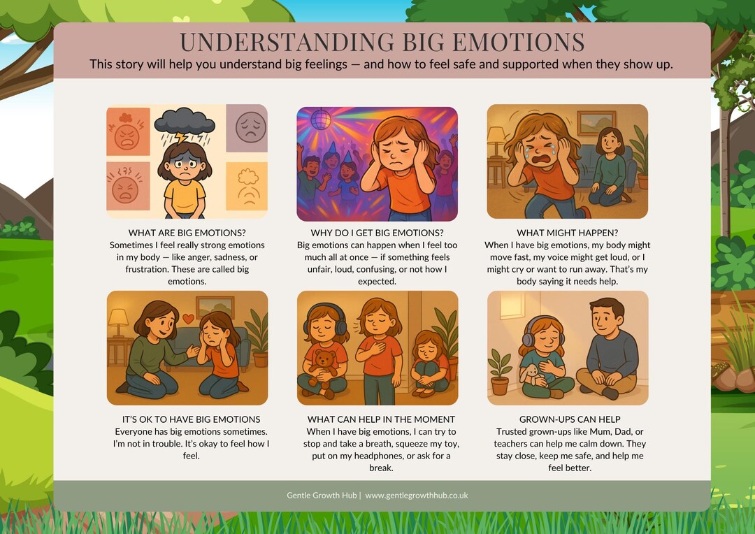 Understanding Big Emotions – Printable Social Story for SEN Children ...