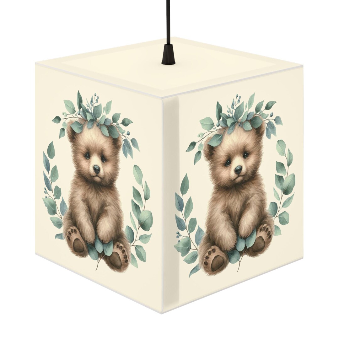 Adorable Bear Cube Lamp, Nursery Decor, Baby Shower Gift - Etsy