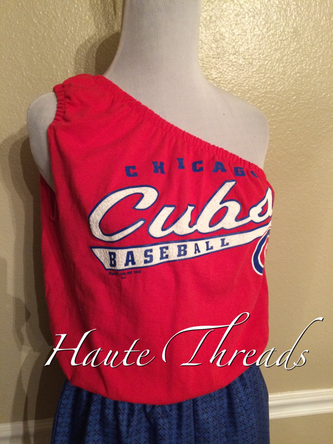 Chicago Cubs MLB Baseball Strapless One-piece Womens Romper Size MEDIUM ...