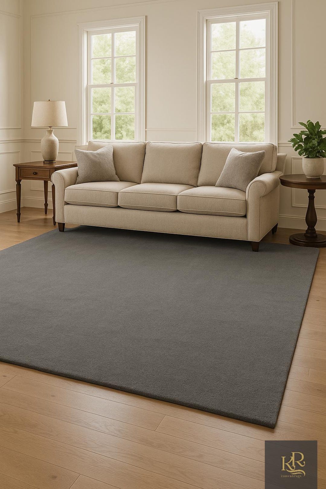 Hand-tufted Solid Grey Area Rug – Modern Minimalist Plush Carpet - Etsy