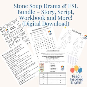 Stone Soup Drama & ESL Bundle – Story, Script, Workbook and More ...