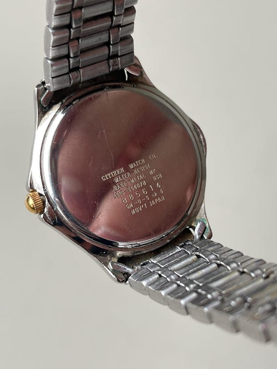 Citizen Quartz Mens Watch Vintage Minimalist Y2k Day … - Gem