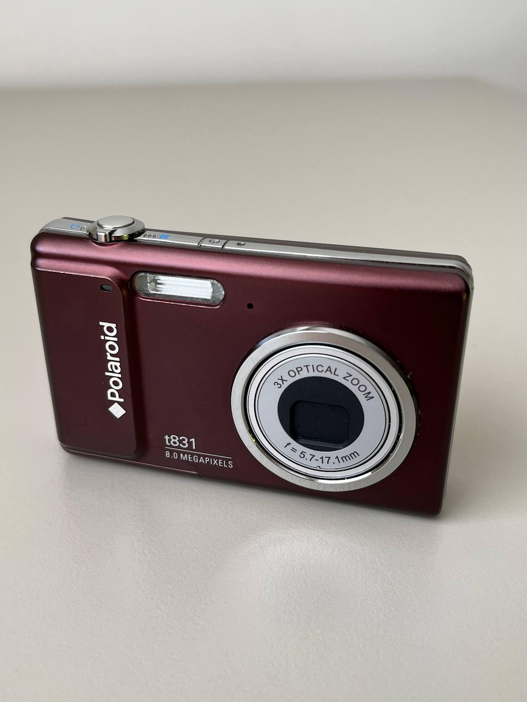 Appareil photo numérique Polaroid T831 8 Mpx cerise bourgogne Y2K rare ...