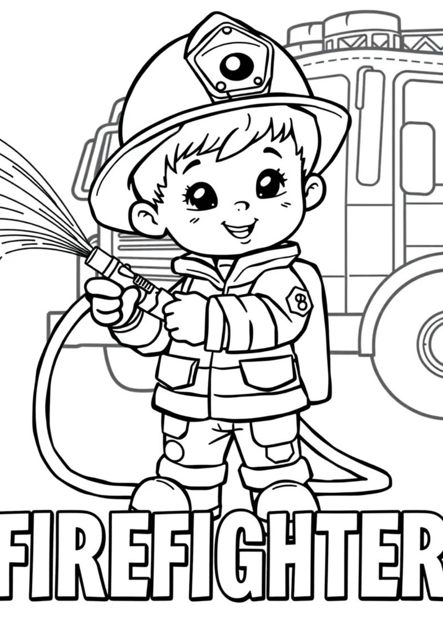 Occupation Coloring Book for Kids | Community Helpers & Professions ...