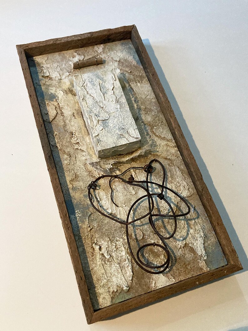 Assemblage Wall Sculpture - as We Move Through - 7" X 15" - Etsy