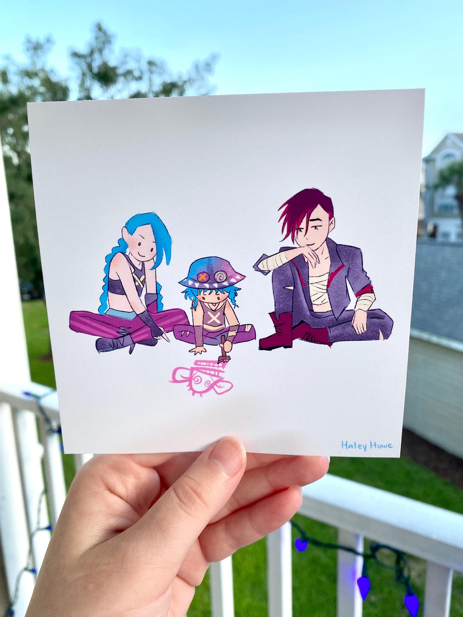 Fanart Print: Jinx, Vi, and Isha Illustration - Etsy