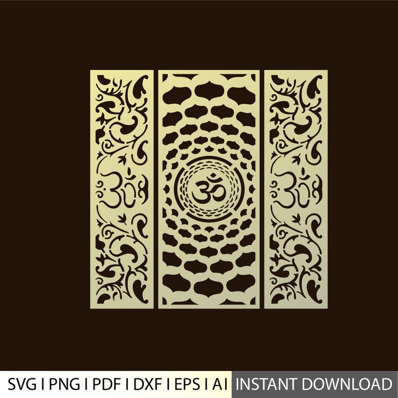 Aum Symbol SVG Bundle, CNC Laser Cut Files (digital Download) - Etsy