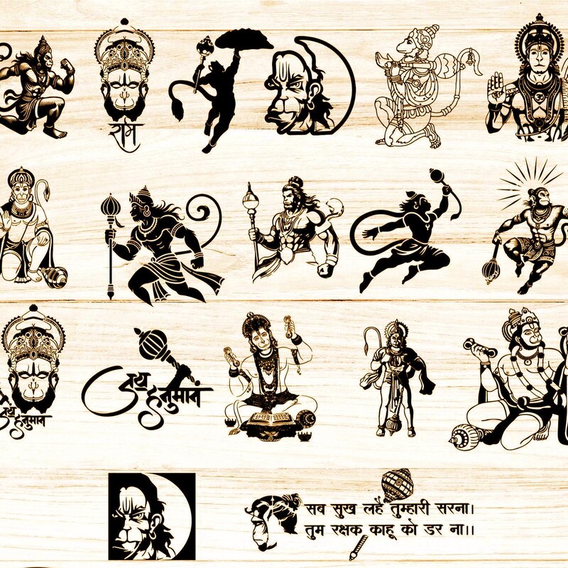 Hanuman Drawing - Etsy