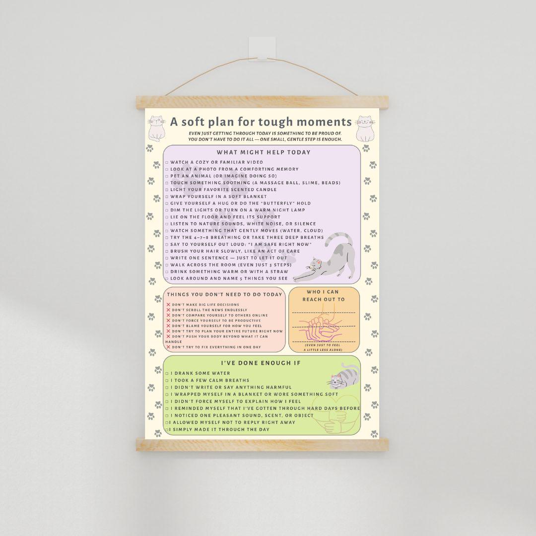 Printable Self-soothing Checklist • Emotional Support PDF • Gentle ...