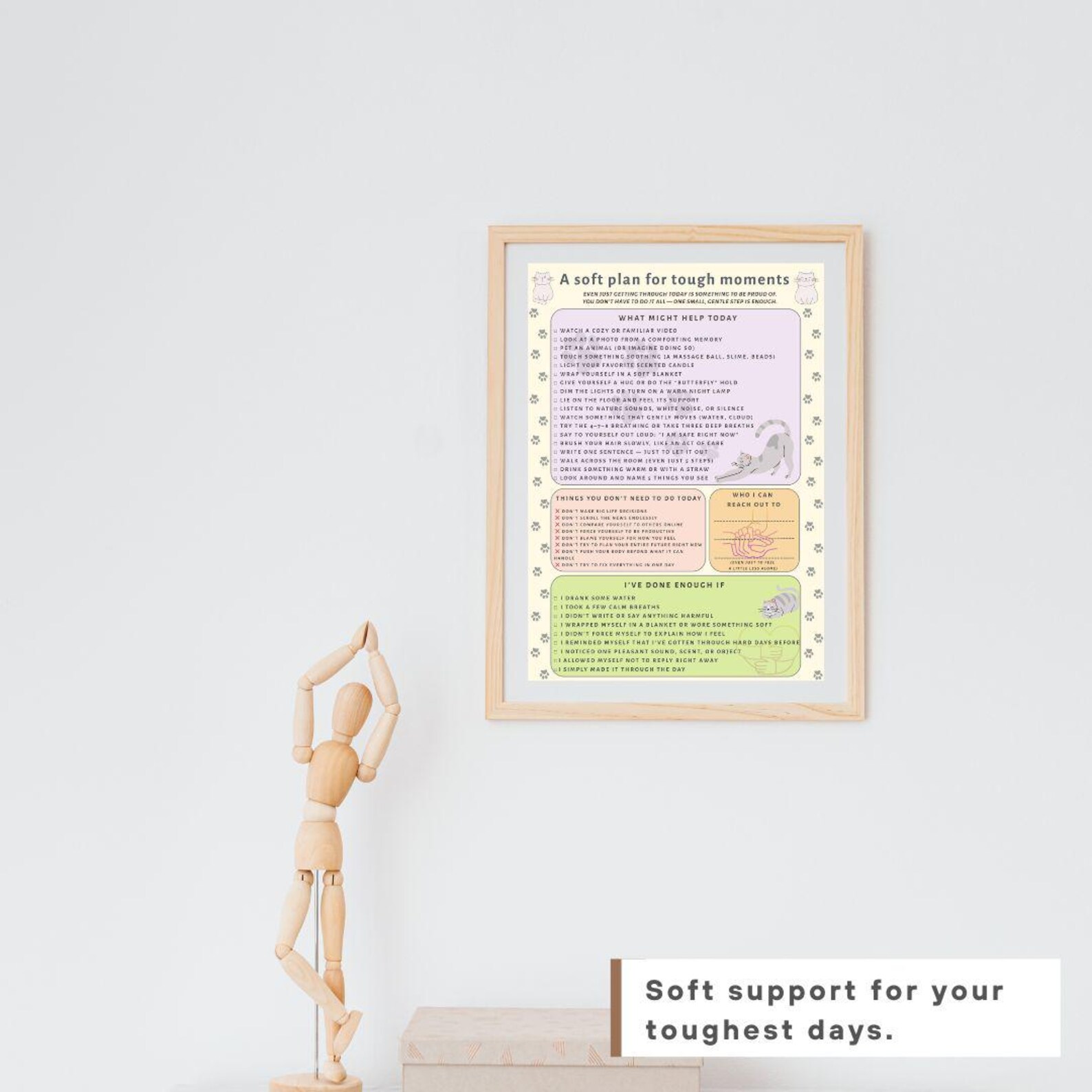 Printable Self-soothing Checklist • Emotional Support PDF • Gentle ...