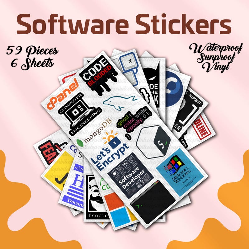 Developer Stickers - Etsy