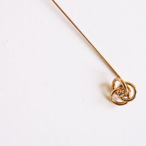 Vintage Stick Pin Gold Infinity Stick Pin Mid Century Jewelry Madmen - Etsy