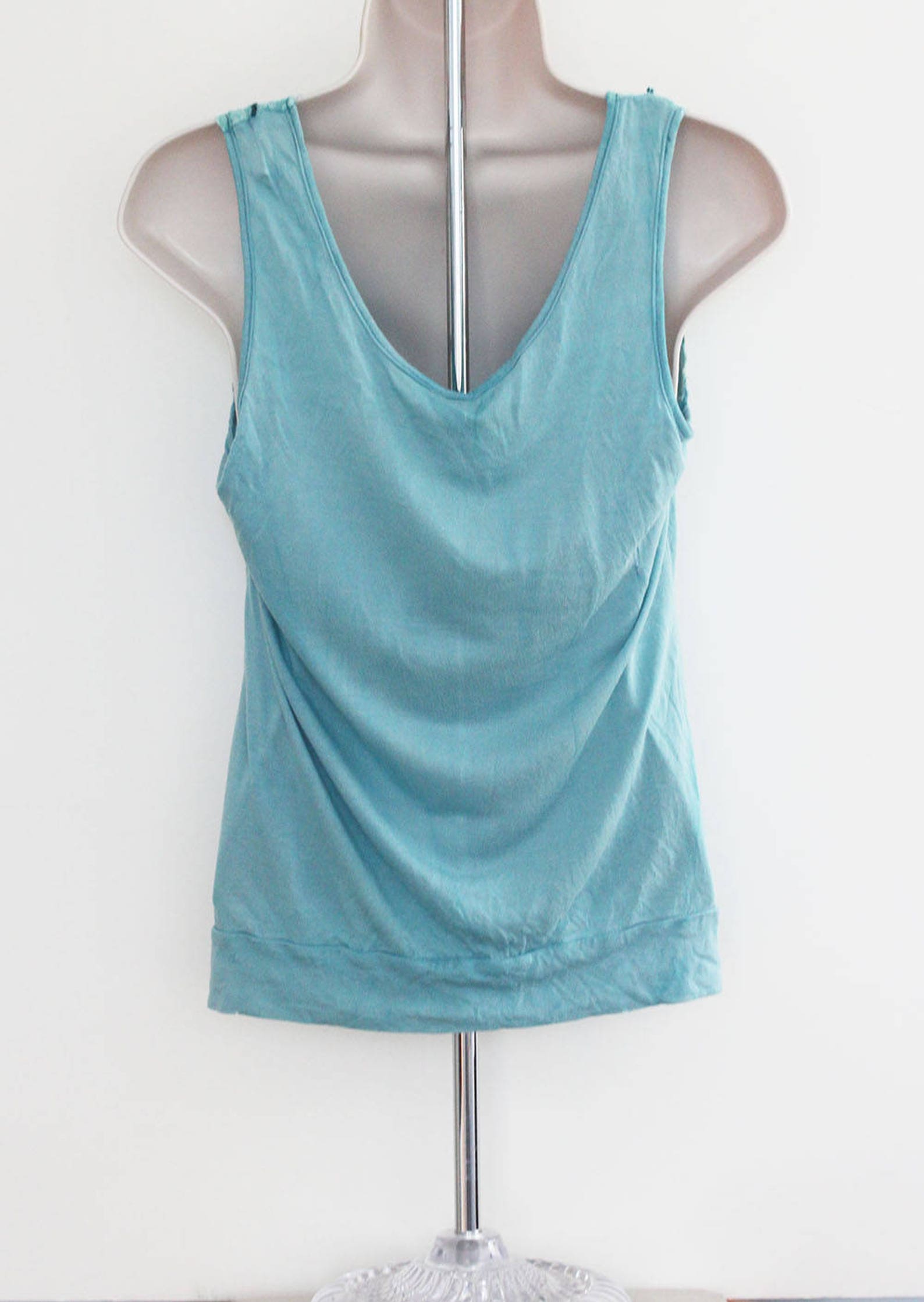 Turquoise Tank Vintage Sleeveless Women's Sequenced Tank Top Boho Top ...