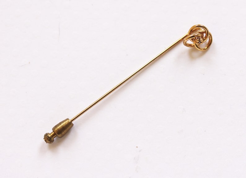 Vintage Stick Pin Gold Infinity Stick Pin Mid Century Jewelry Madmen - Etsy