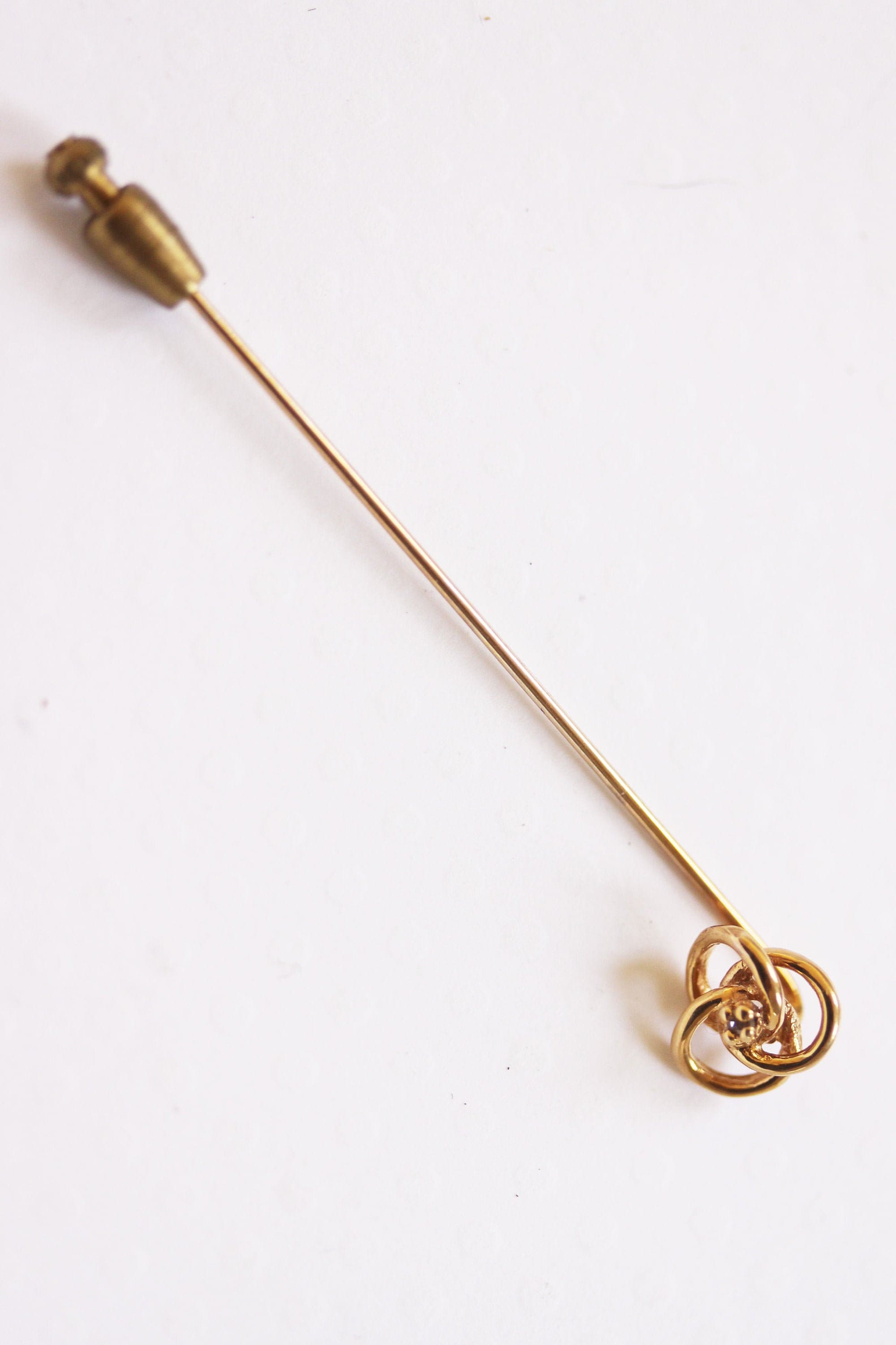 Vintage Stick Pin Gold Infinity Stick Pin Mid Century Jewelry Madmen - Etsy