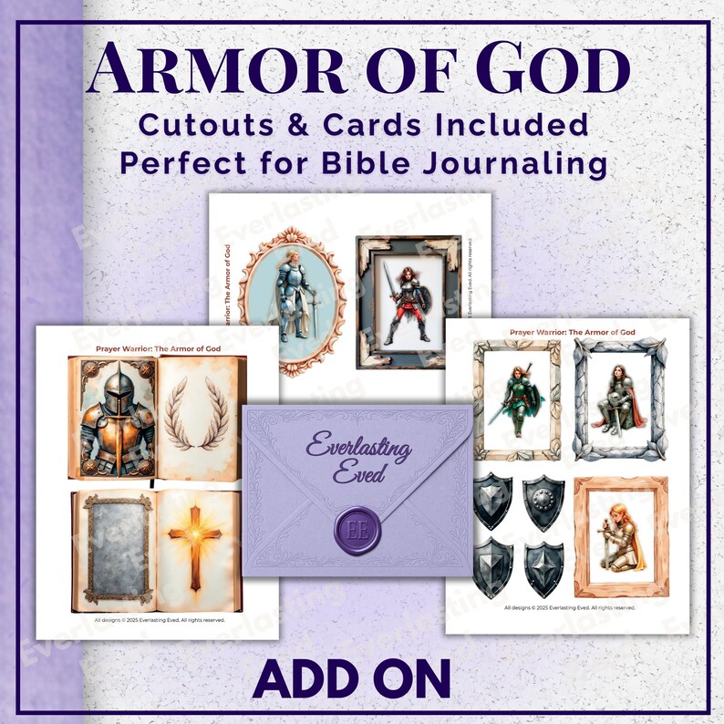 Armor of God Printable Prayer Journal Add-on | Christian Writing Pages ...