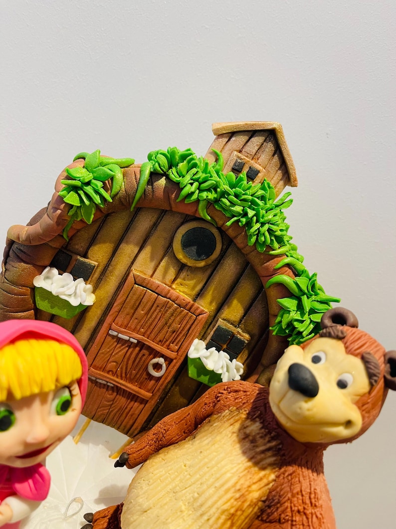 Masha and the Bear Cake Toppers: Handmade Edible Birthday Decor - Etsy