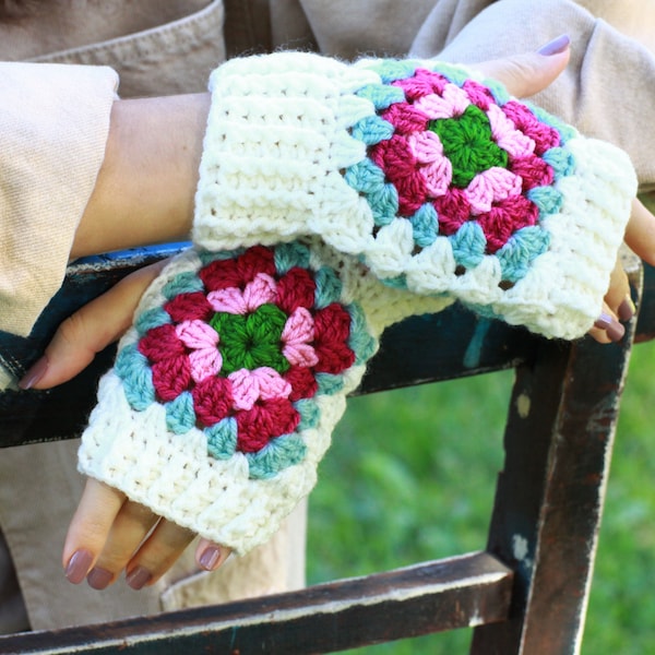 Granny Square Hand Warmers - Etsy