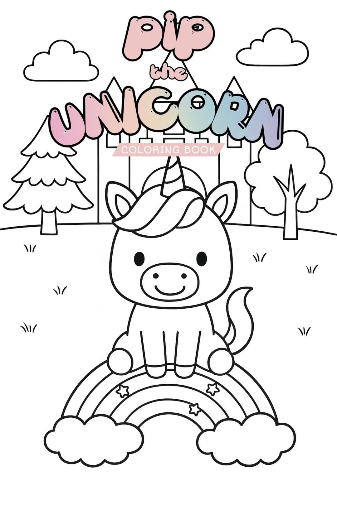 Unicorn Coloring Book – Printable PDF for Kids - Etsy