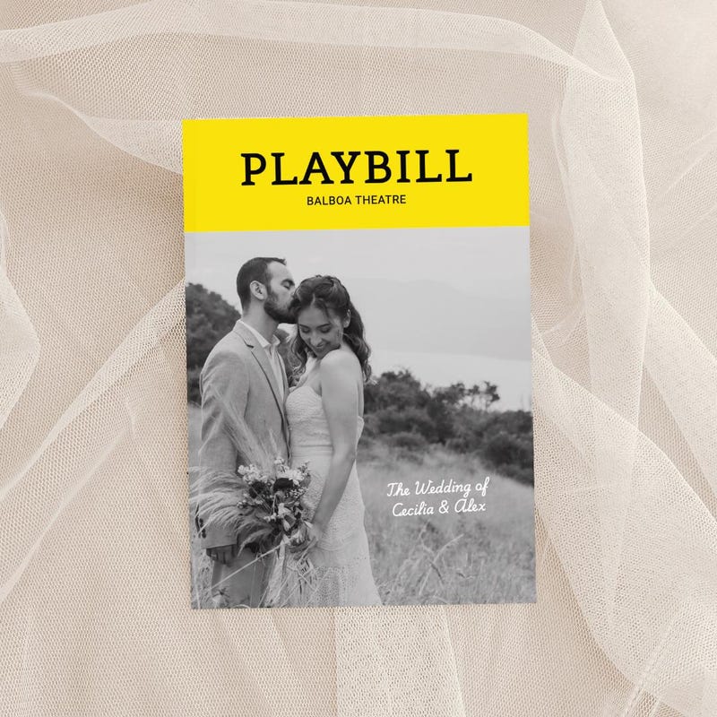 Black and White Playbills - Etsy