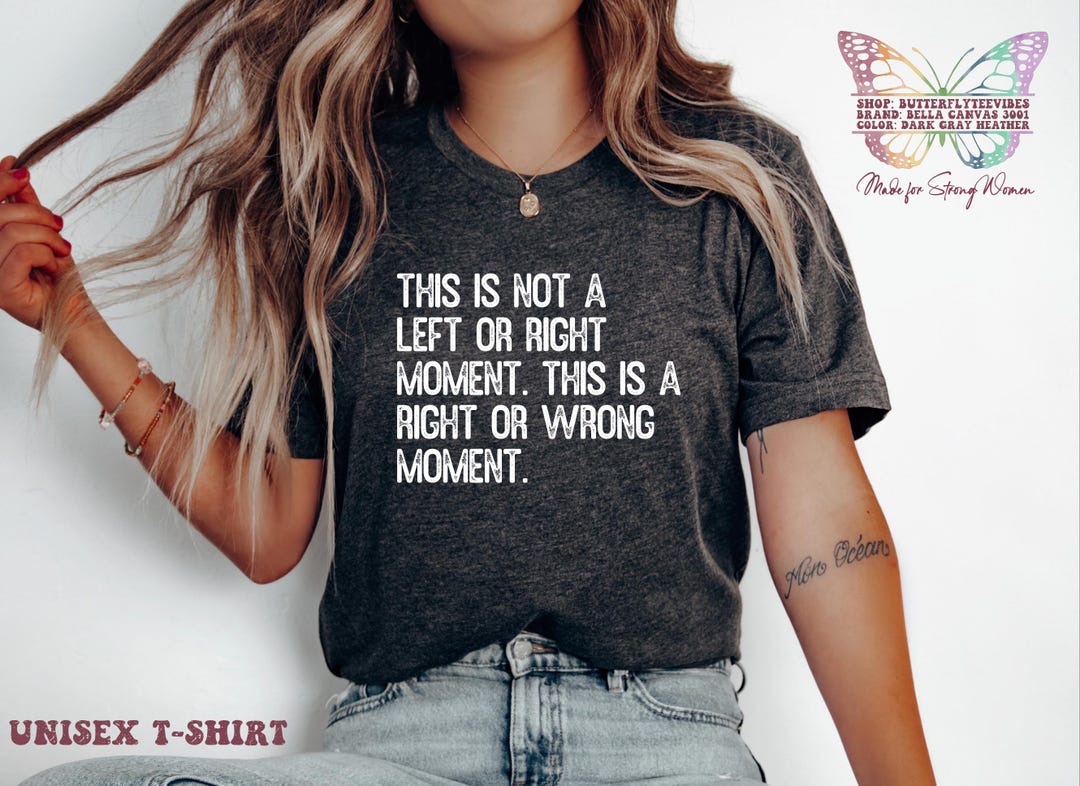 Right or Wrong Moment T-shirt: Anti Elon Musk, Cory Booker - Bella ...