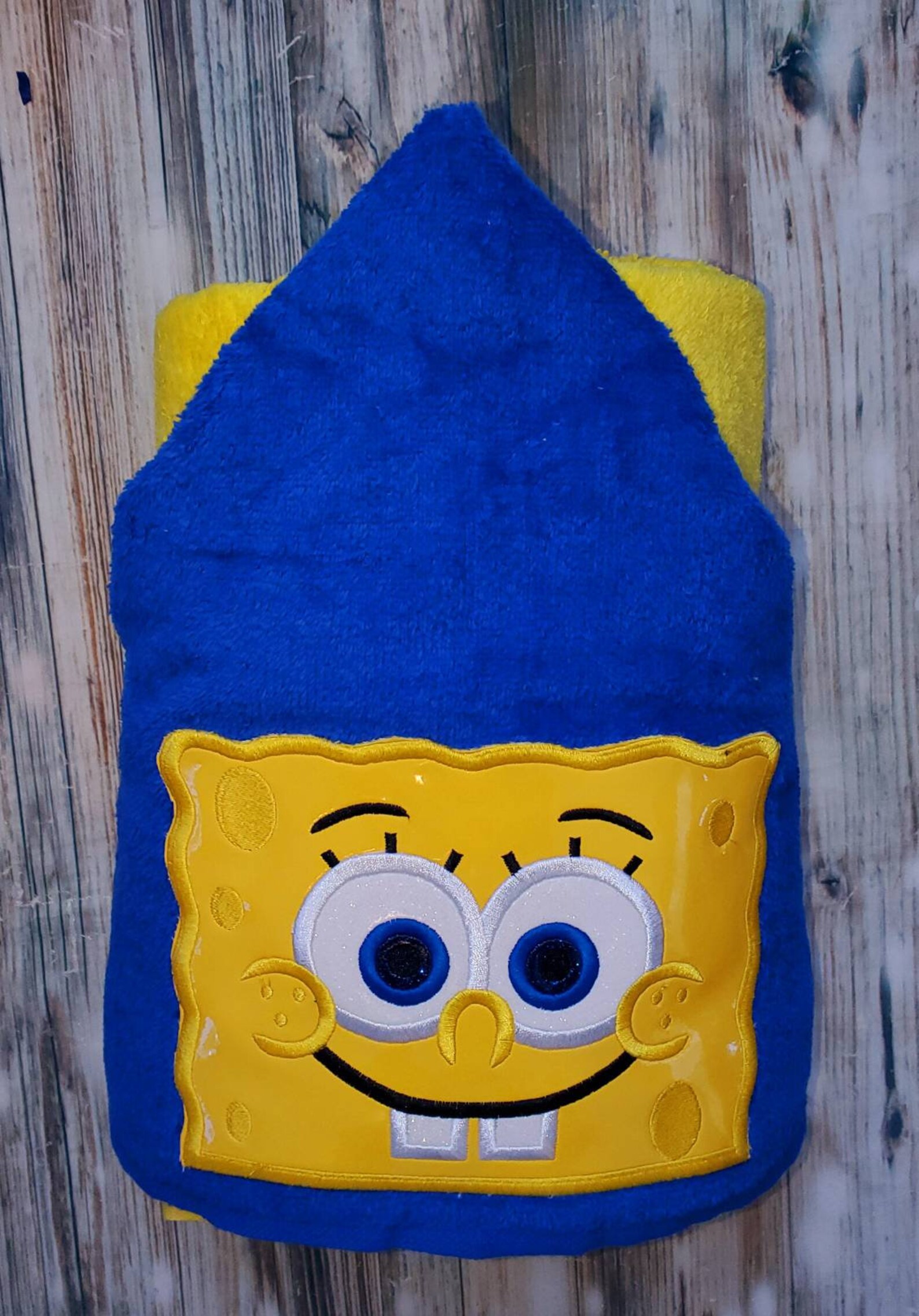 Custom Spongebob Inspired Hooded Bath Towel - Etsy
