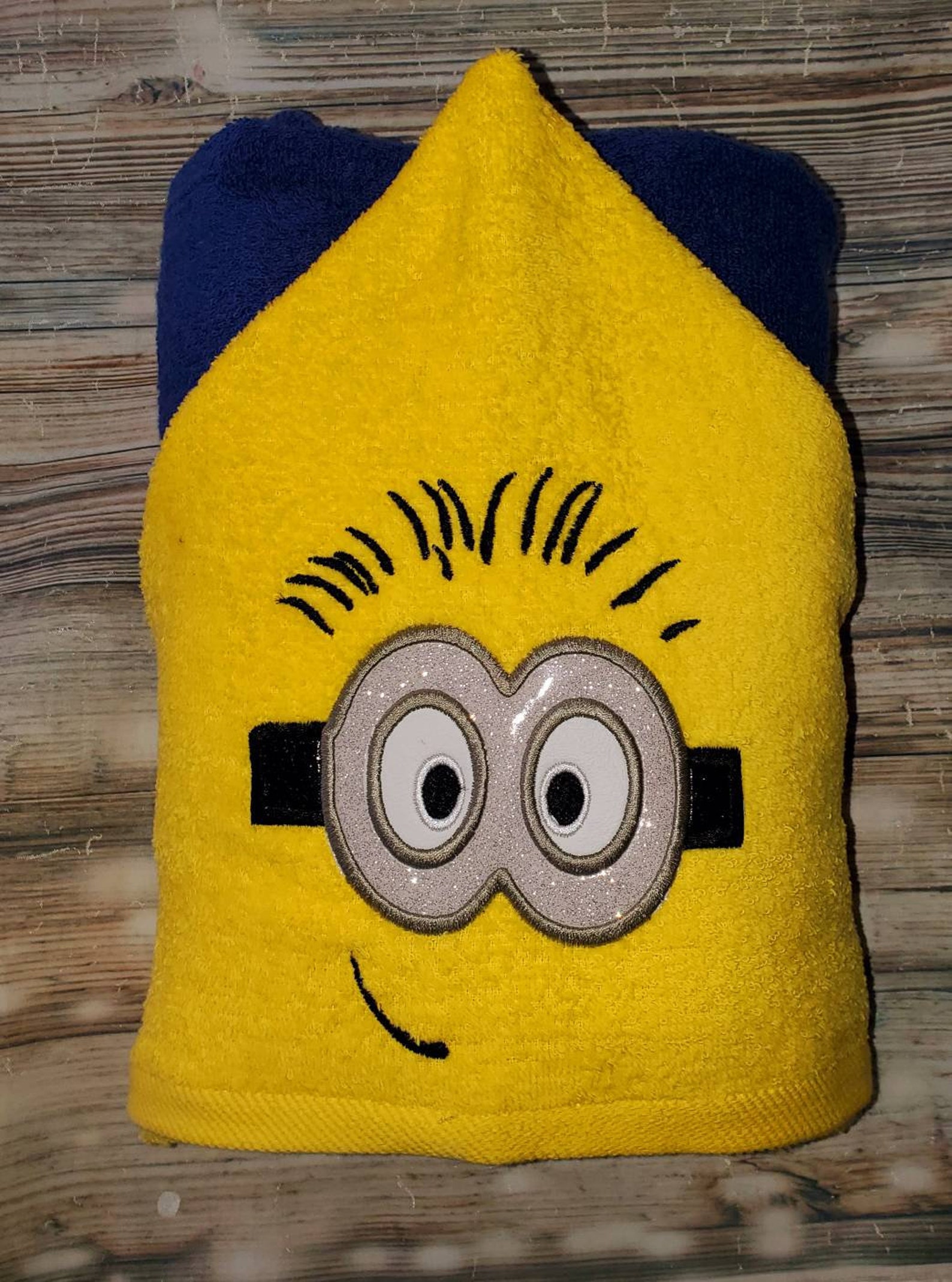 Minion Inspired Hooded Hooded Bath Towel - Etsy UK