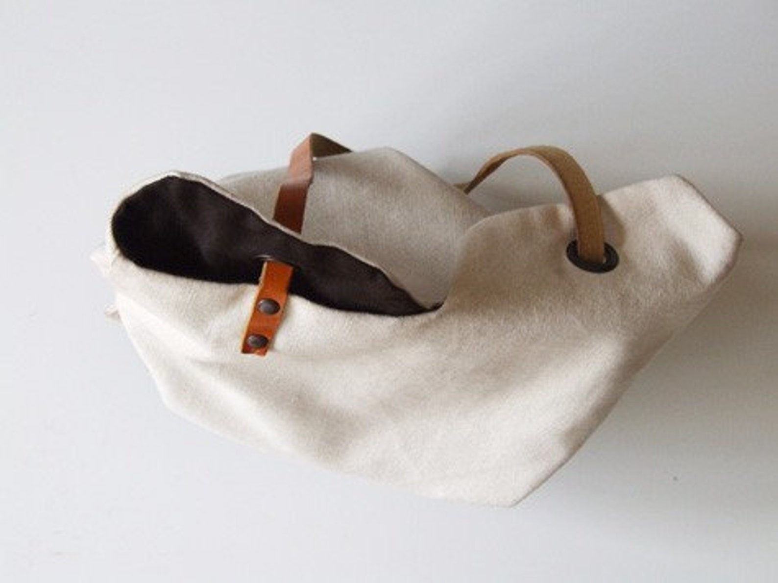 Yin Yang Medium Handbag With Leather Strap - DIY - Tote Bag Pattern ...