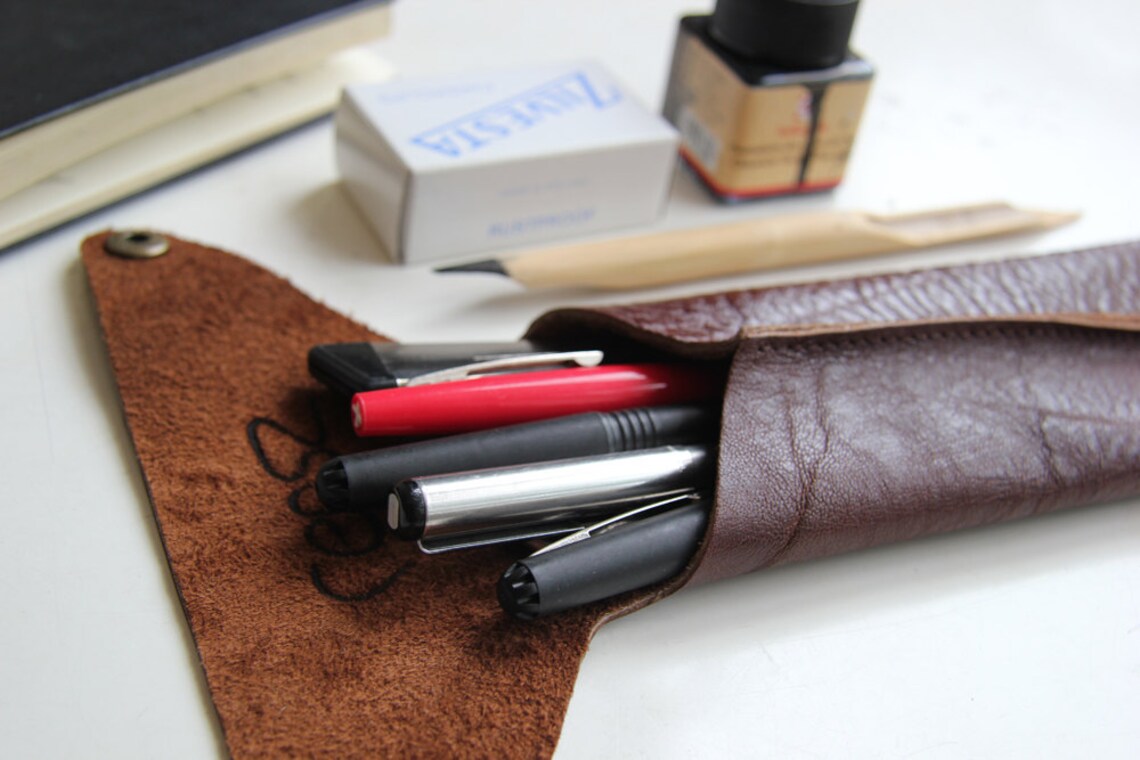 Leather Etui Pattern - DIY Pen Case - DIY Eyeglass Case - PDF Pattern ...