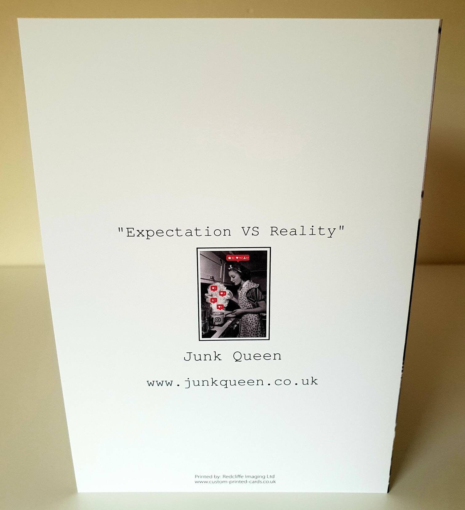 Expectation VS Reality Collage Art Greetings Card - Etsy