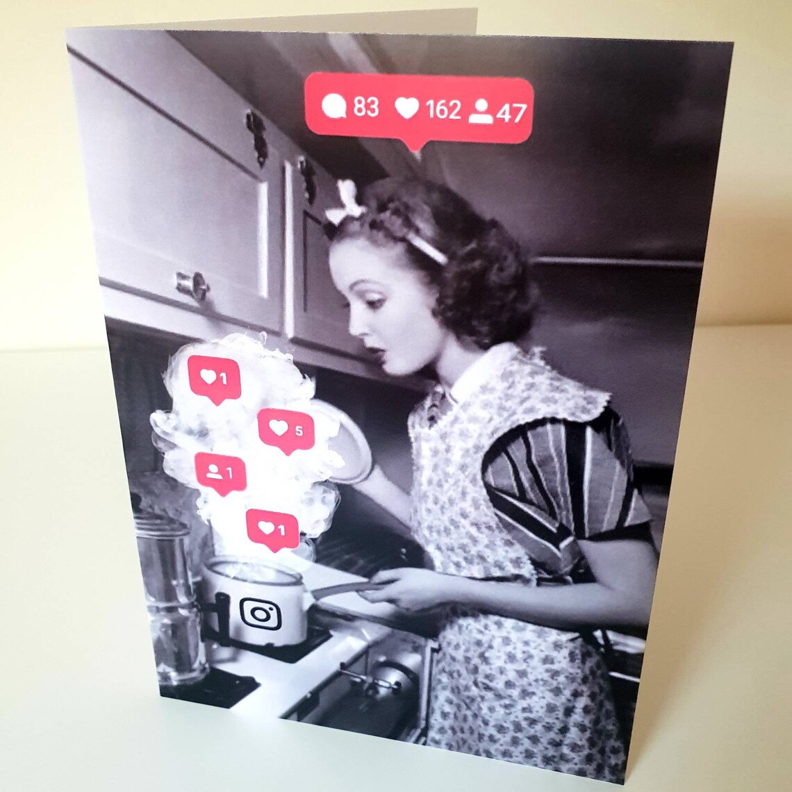 Expectation VS Reality Collage Art Greetings Card - Etsy