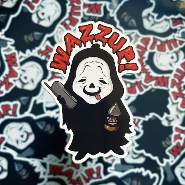 Wazzup Ghostface Mask - Etsy