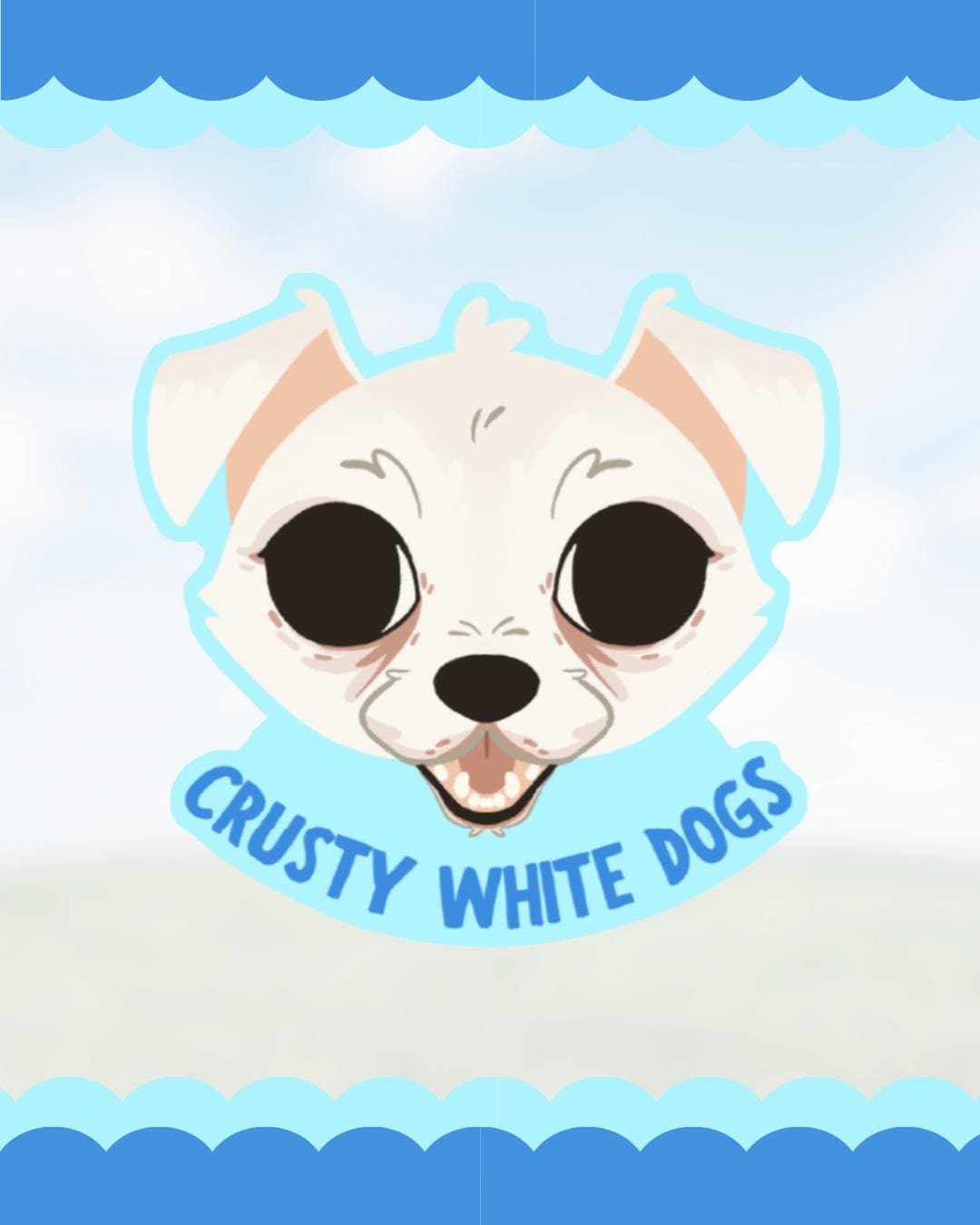 Crusty White Dogs Sticker | Puppies | Doggies | Pet Decal - Etsy