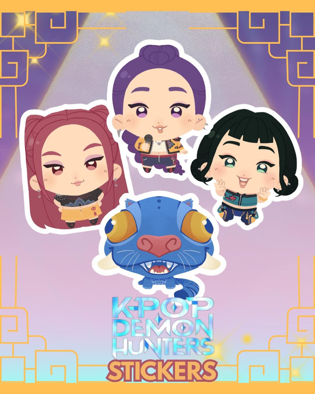 Kpop Demon Hunters Stickers | Rumi | Mira | Zoey | Huntrix | Derpy ...