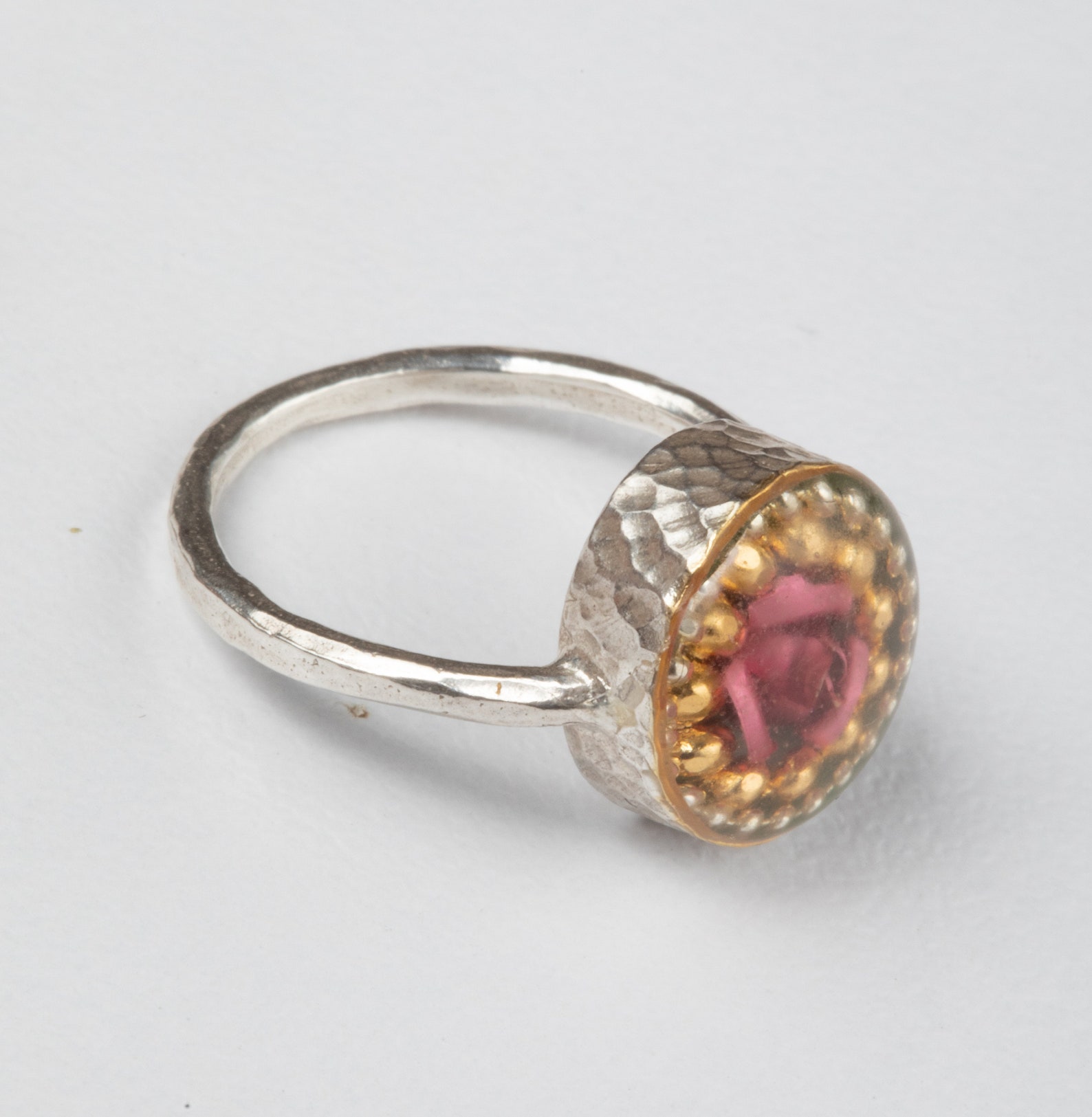 Boho Ring, Unique Silver Ring, Resin Ring, Flower Ring, Modern Ring ...