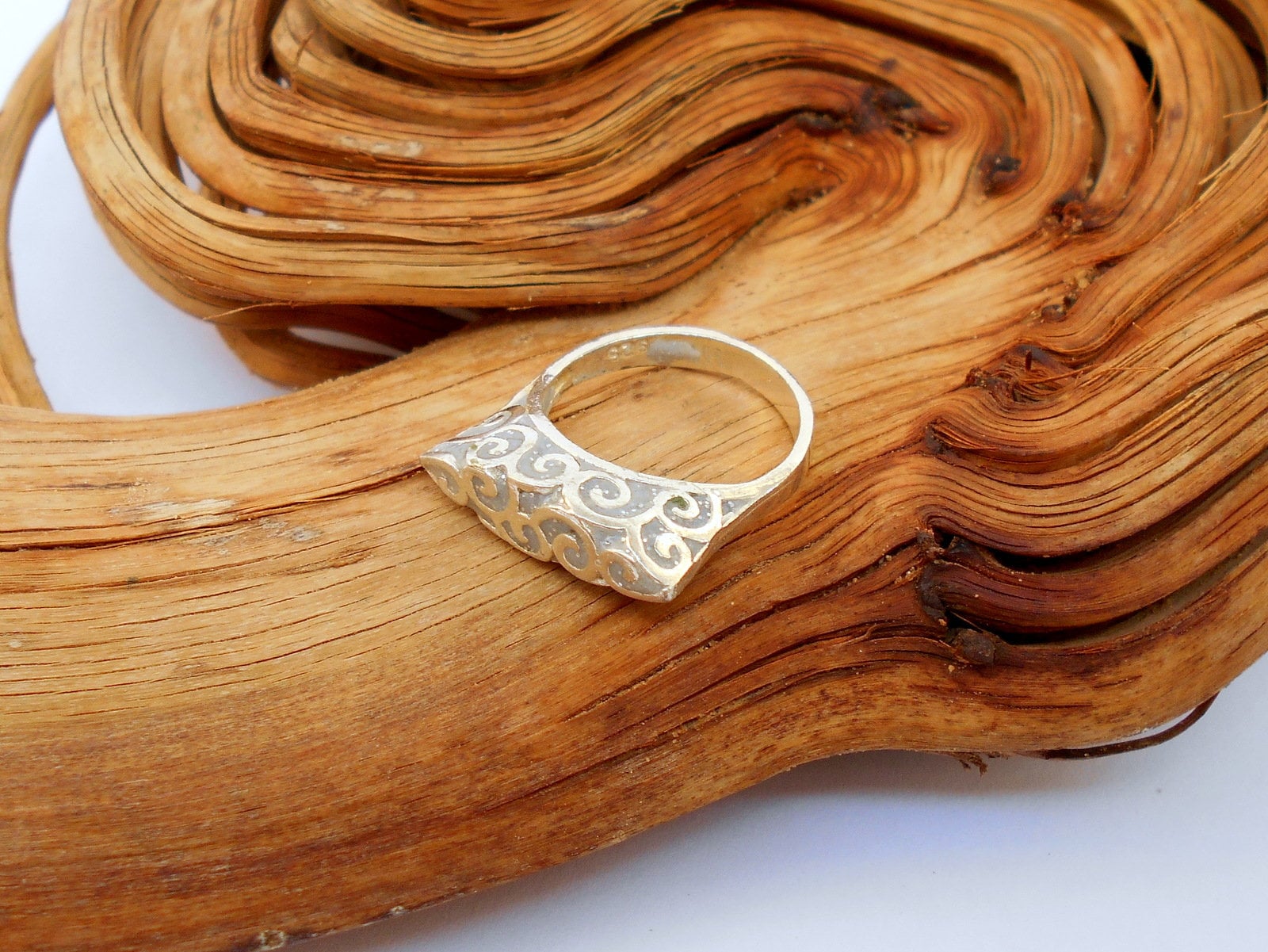 Silver Signet Ring Women Signet Ring Unique Ring Silver | Etsy