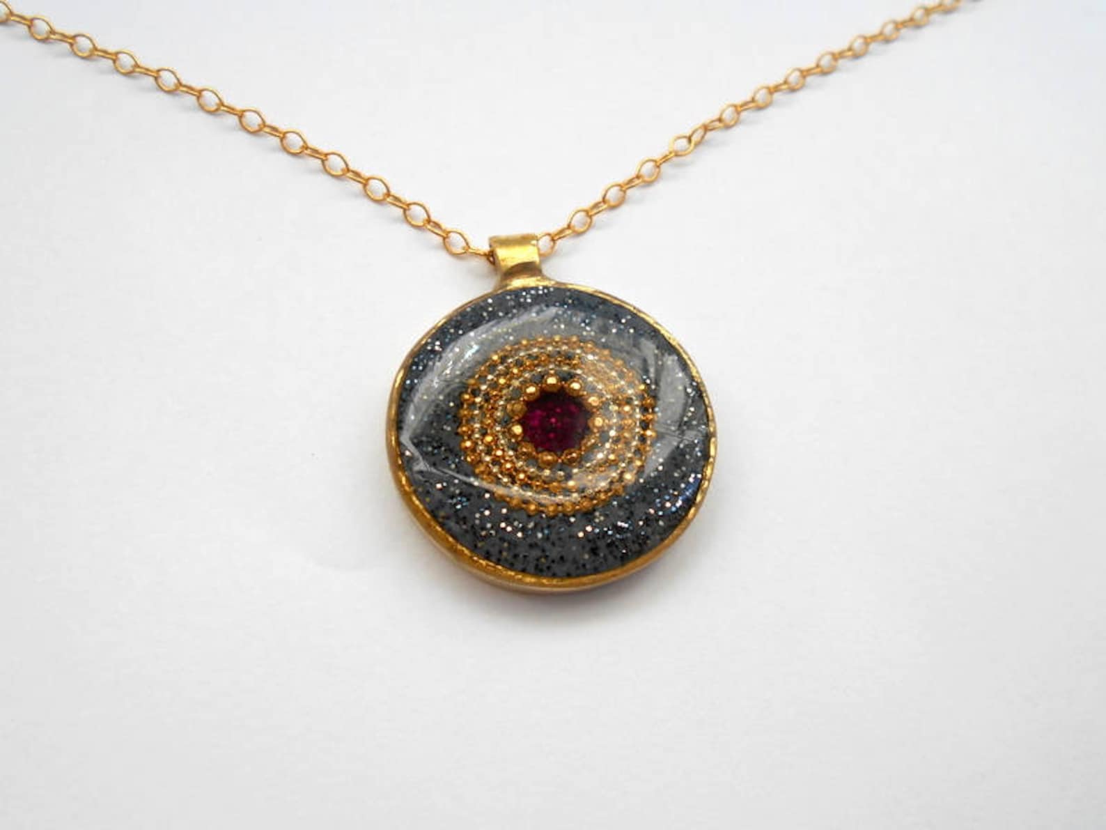 Unique Gold Necklace Unique Pendant Necklace Boho Necklace - Etsy