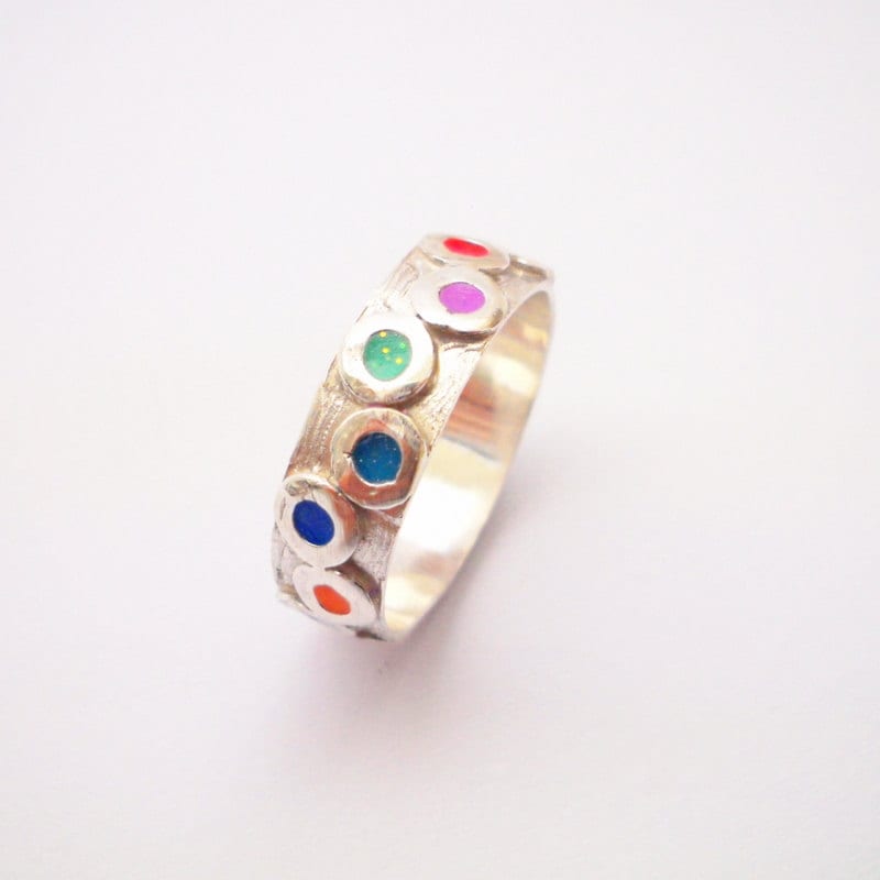 Multicolor Ring - Etsy