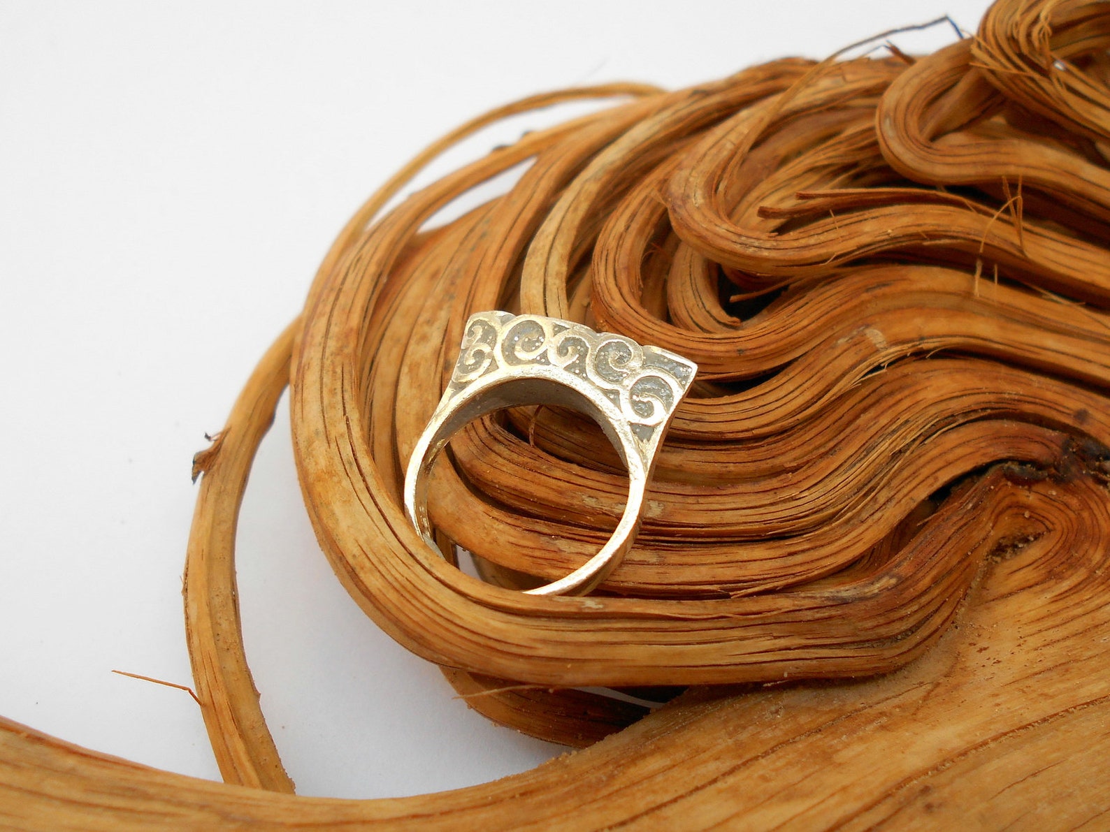 Silver Signet Ring Women Signet Ring Unique Ring Silver | Etsy