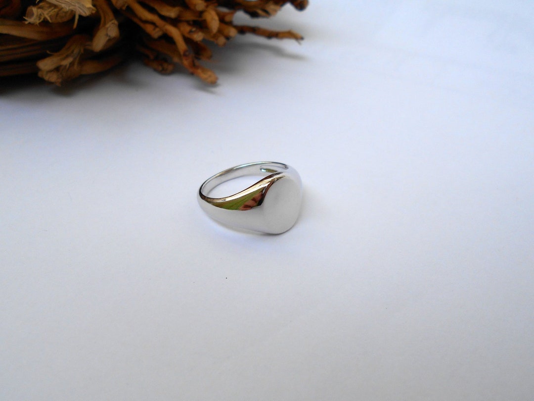 Women Signet Ring, Women Pinky Ring, Men Signet Ring, Silver Signet ...