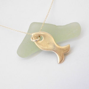 Silver Fish Necklace Oxidized Silver Fish Pendant Necklace Sterling ...