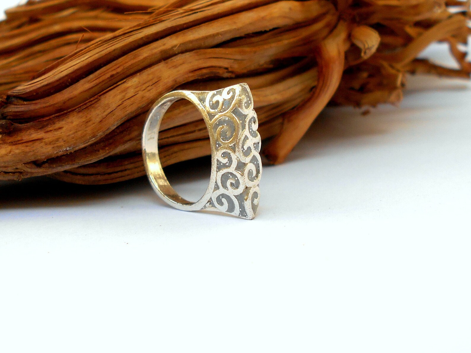 Silver Signet Ring Women Signet Ring Unique Ring Silver | Etsy