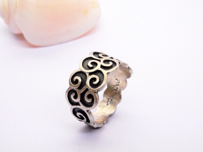 Spirals Ring Wave Ring Boho Ring Bohemian Ring Mens Ring | Etsy