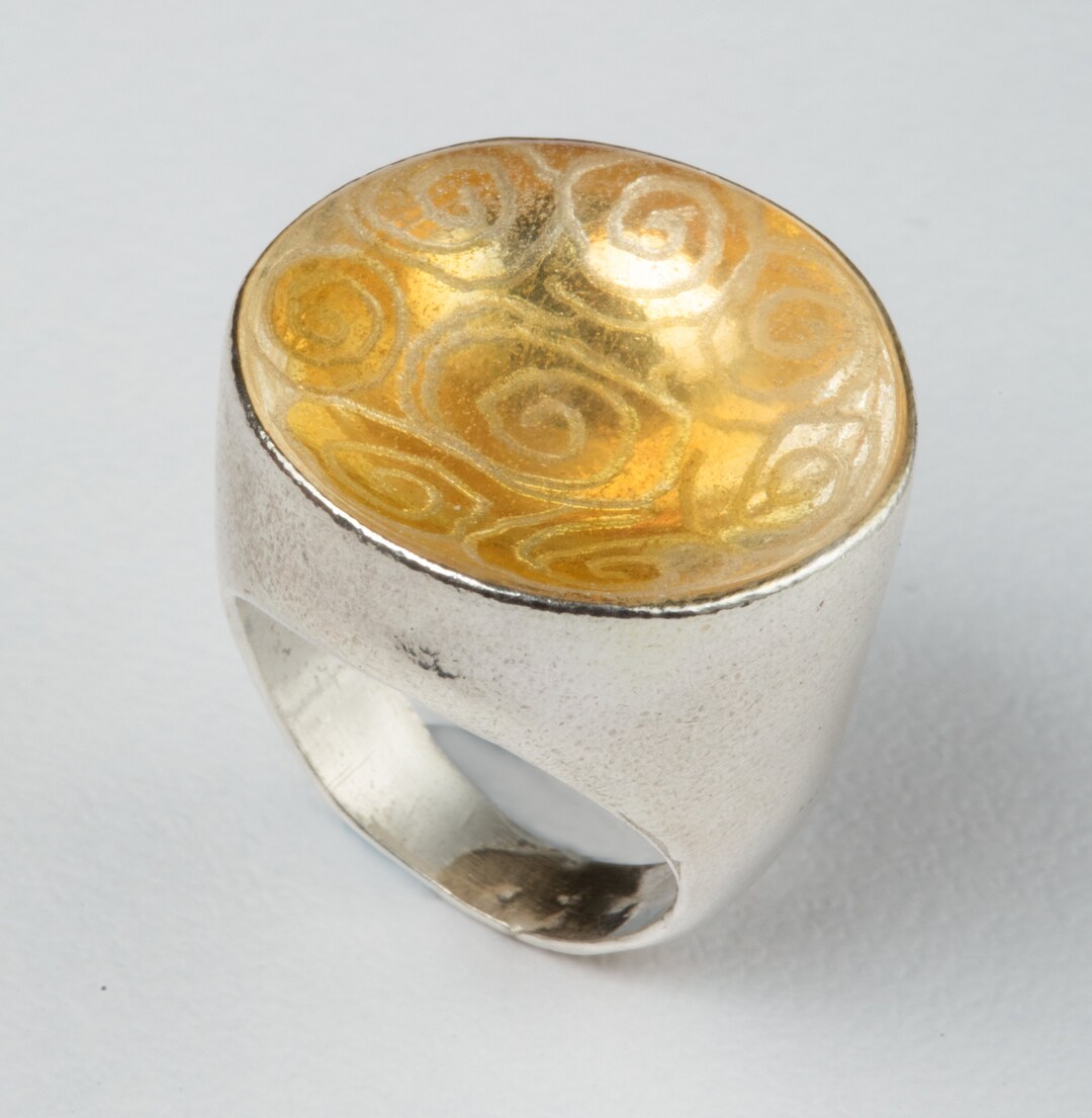 Statement Ring, Chunky Ring, Boho Ring, Spiral Ring, Hammered Ring ...